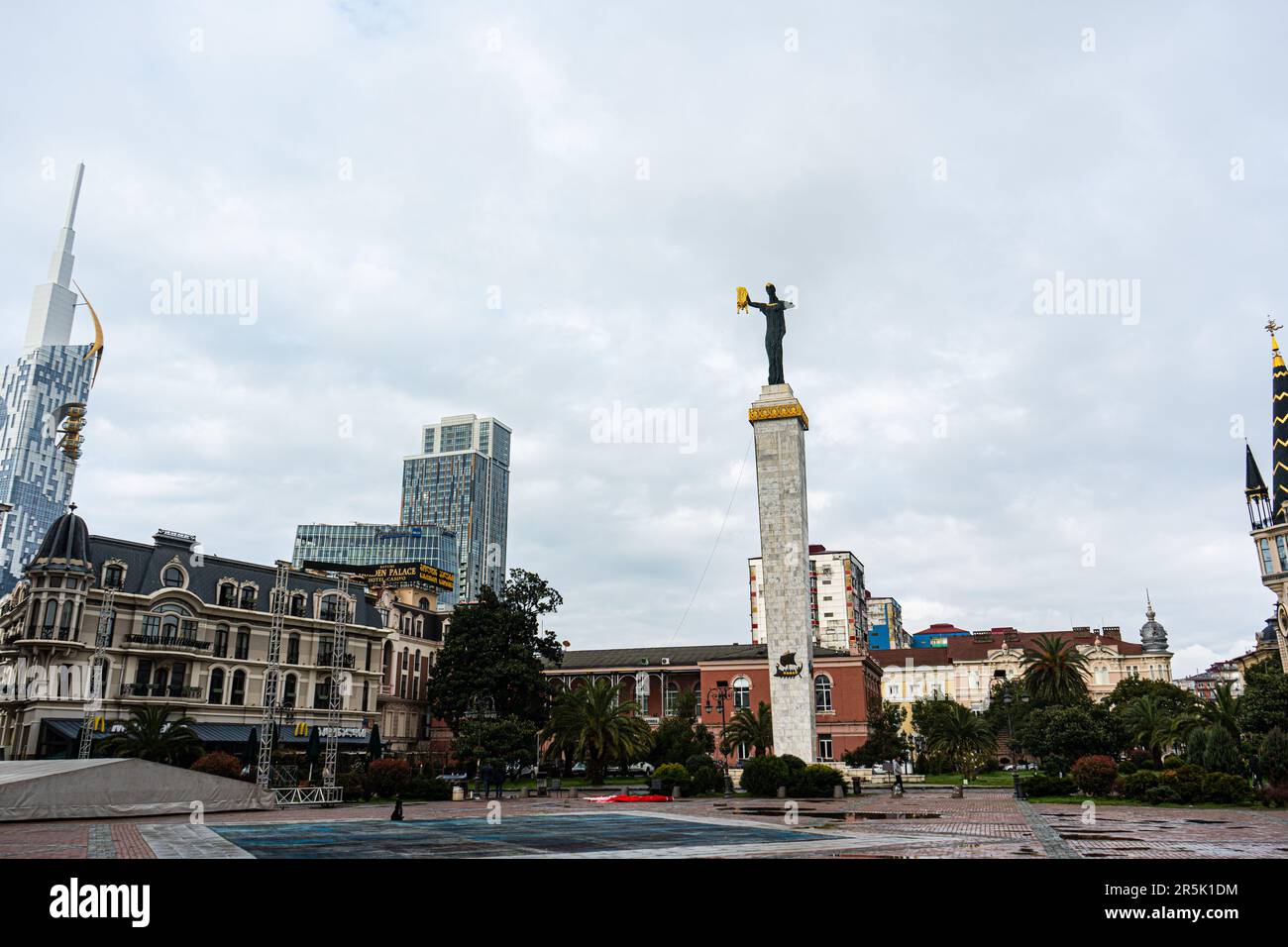 Architecture of Old Batumi, the most beautiful part of the port city in ...