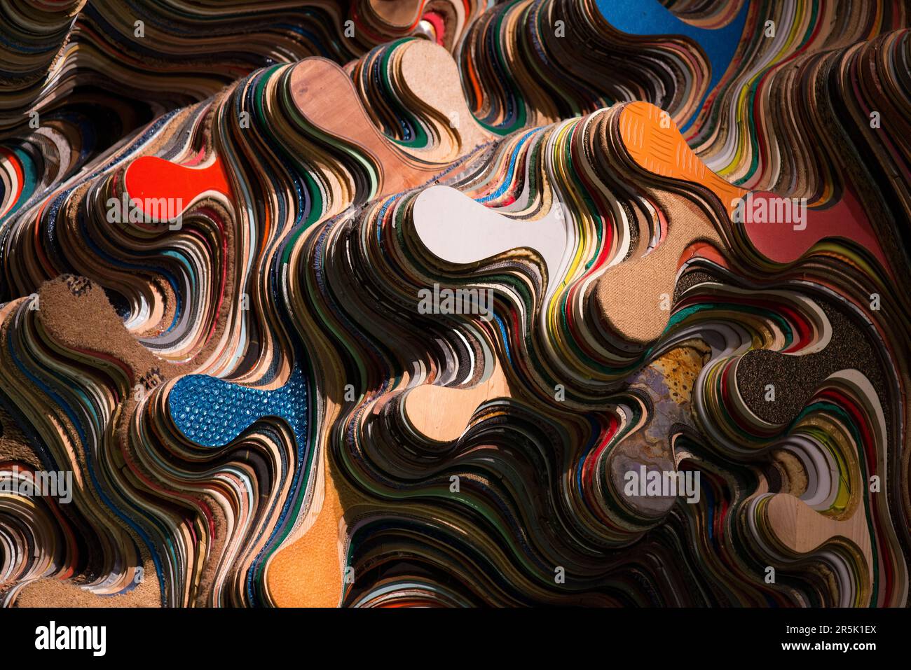 layered textiles and materials Stock Photo - Alamy