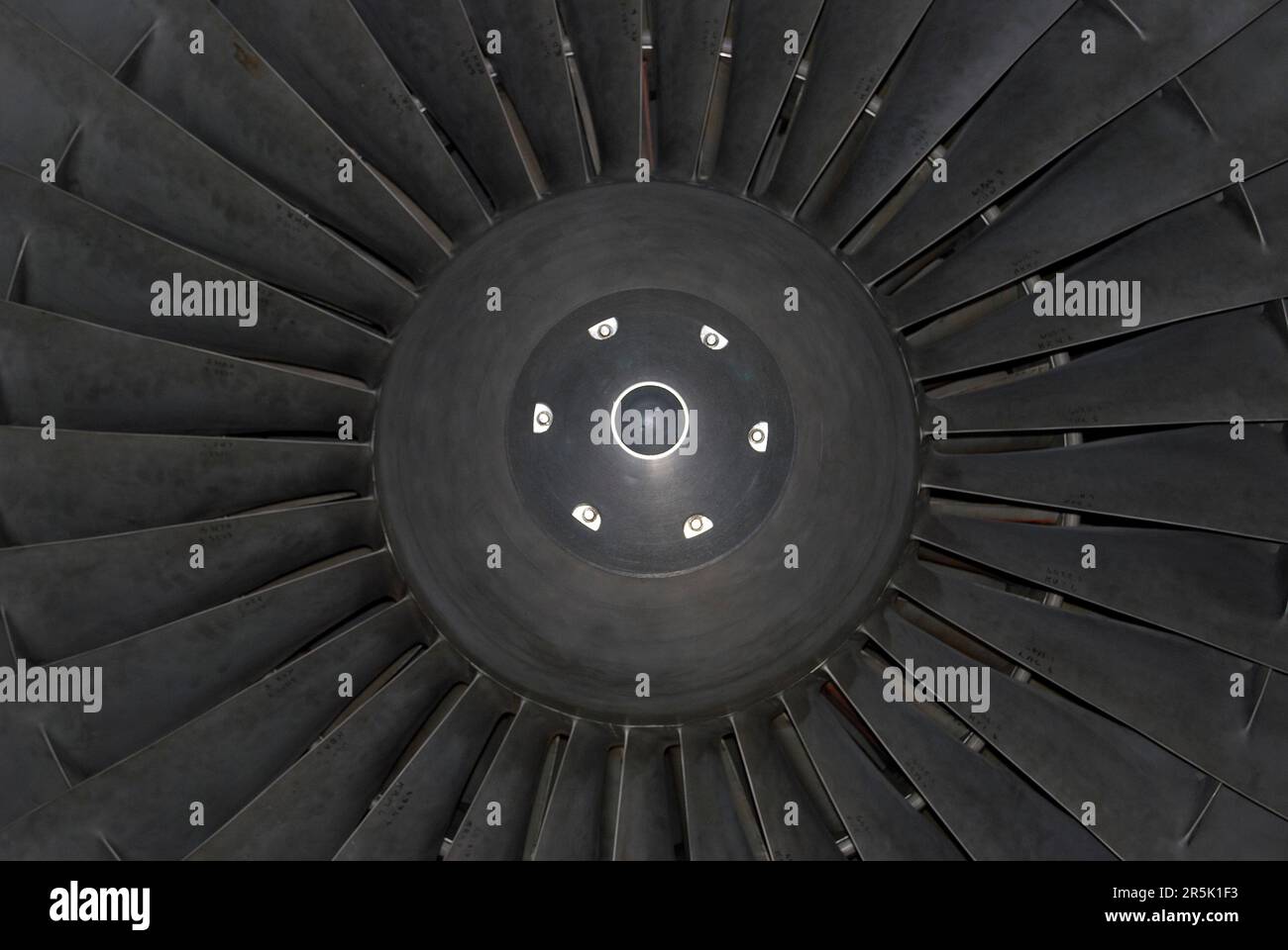 close up of a jet engine turbine Stock Photo - Alamy