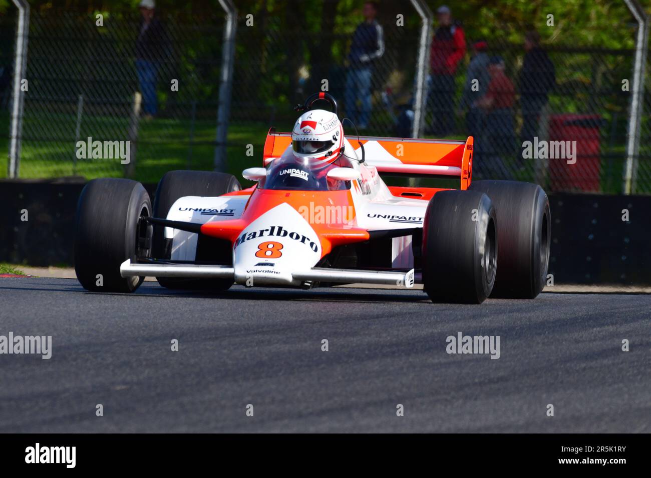 Mark Higson, McLaren MP4/1B, Masters Racing Legends, two races of ...