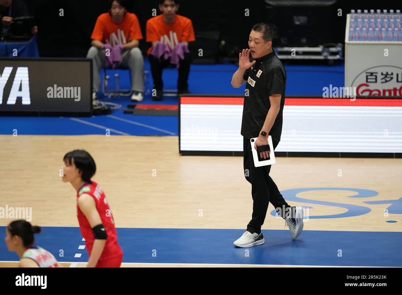 Nagoya, Japan. 4th June, 2023. Manabe Masayoshi, head coach of Japan ...
