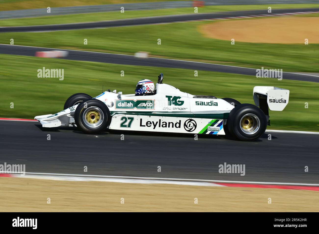 Mark Hazell, Williams FW07B, Masters Racing Legends, two races of ...