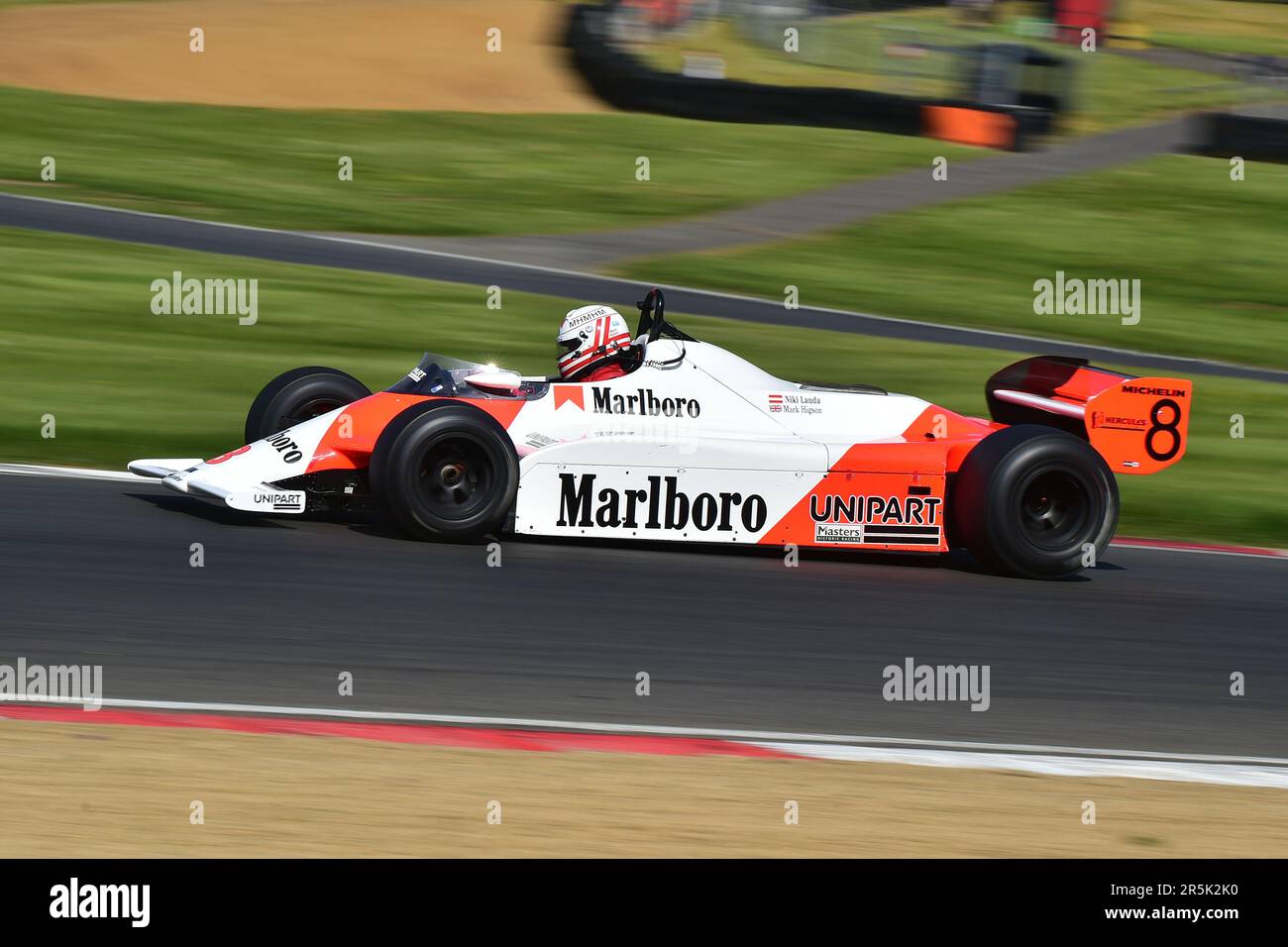 Mark Higson, McLaren MP4/1B, Masters Racing Legends, two races of ...