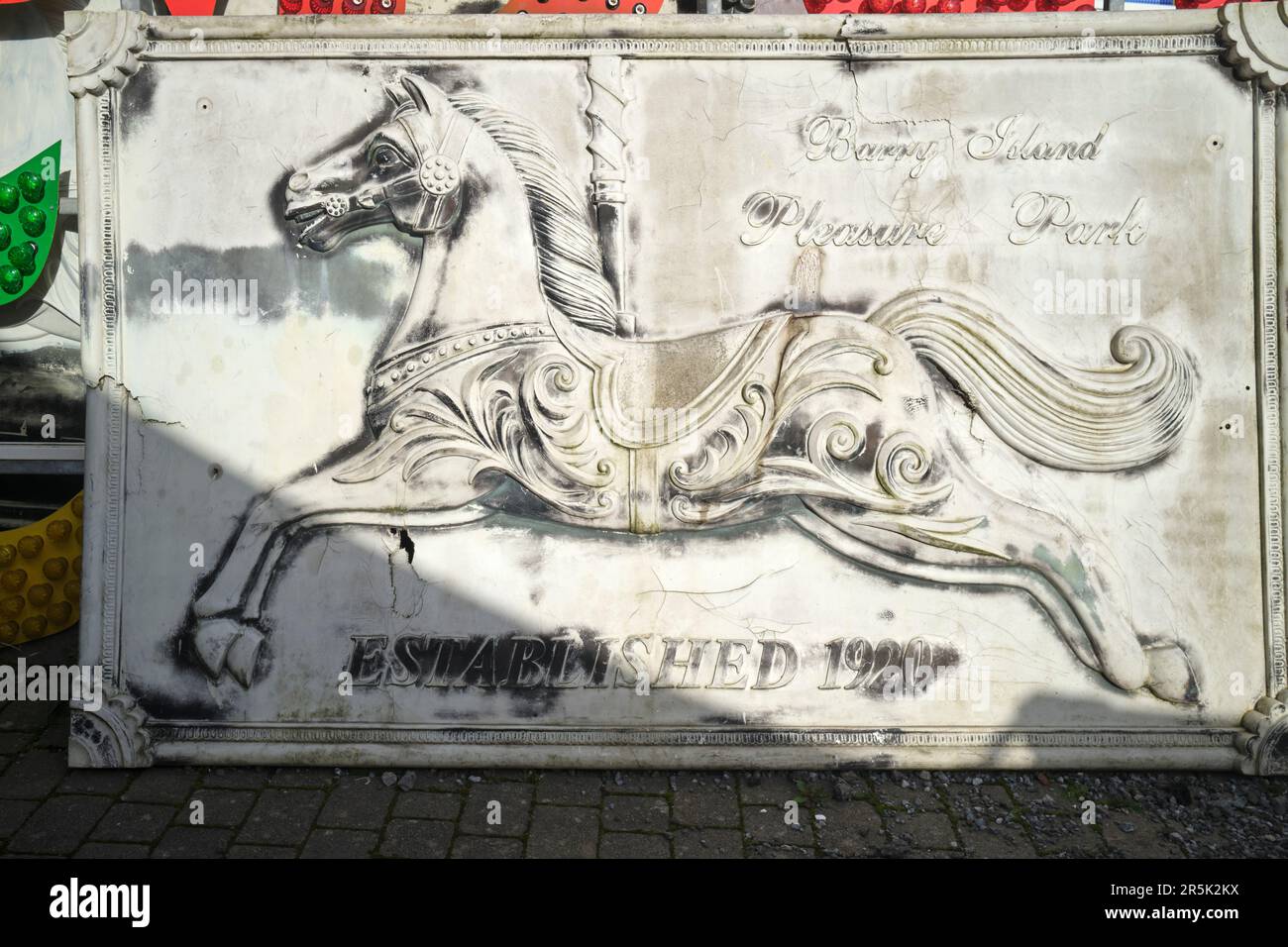 Old Pleasure Park Sign Barry Island South Wales Stock Photo - Alamy