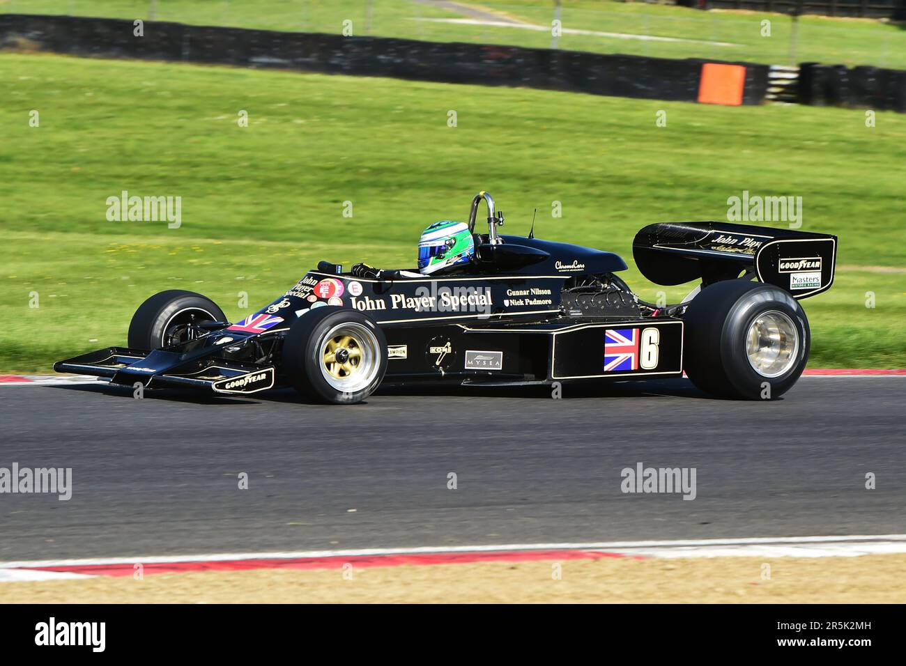 Nick Padmore, Lotus 77, Masters Racing Legends, two races of twenty ...