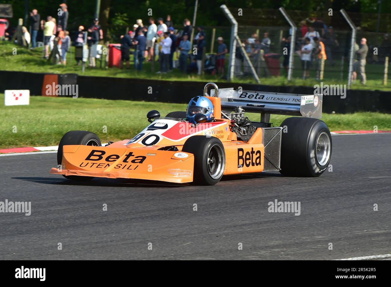 Paul Grant, March 761, Masters Racing Legends, two races of twenty ...
