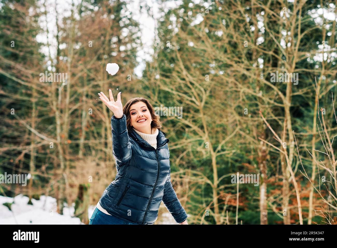 Lady throwing away clothes hi-res stock photography and images - Alamy