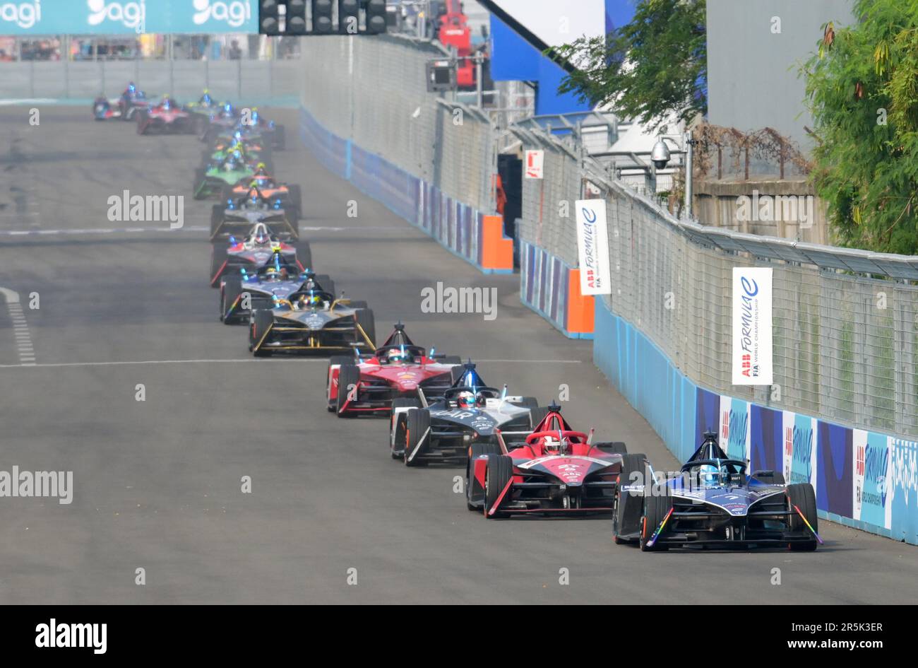 Jakarta, Indonesia. 4th June, 2023. Racers compete during the ABB ...