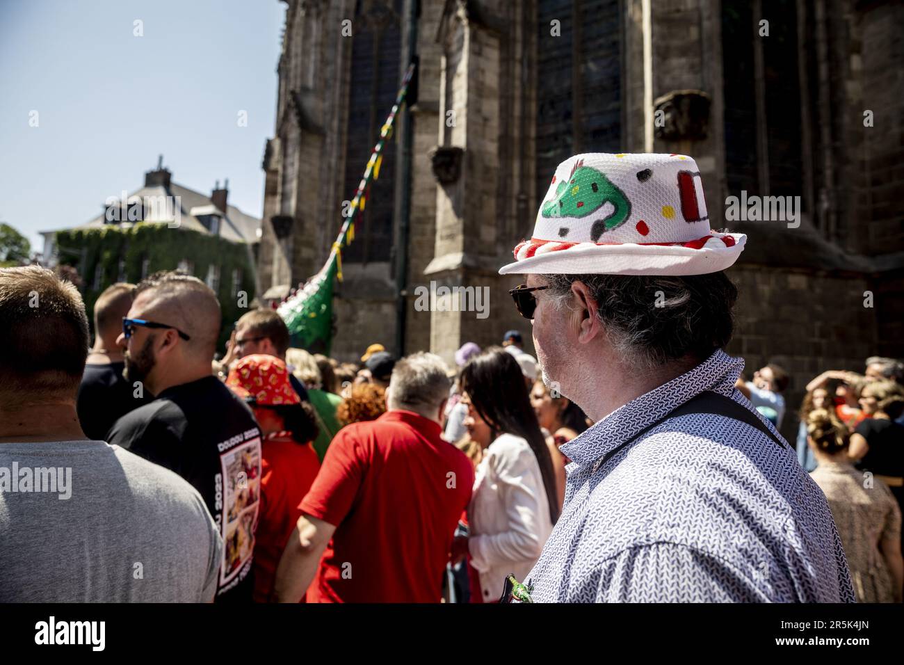 Mons, Belgium. 04th June, 2023. Illustration picture shows the Ducasse ...