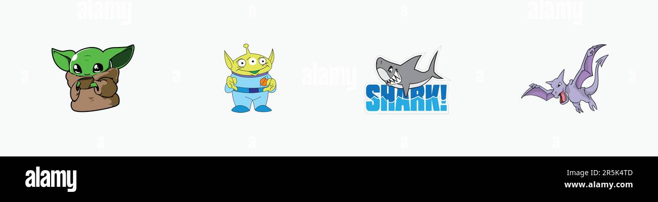 Simple shark graphic hi-res stock photography and images - Alamy