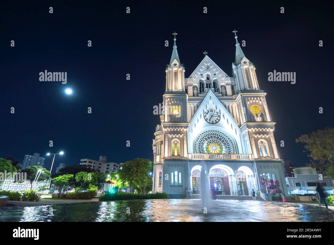 Itajaí-sc,Brazil-July 02,2023 Mother Church(igreja matriz), historic church and one of the main ...