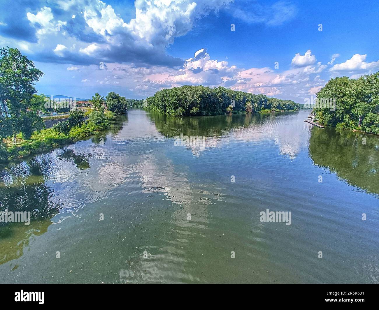 Confluence of Tisza and Bodrog river in Tokaj, Hungary Stock Photo - Alamy