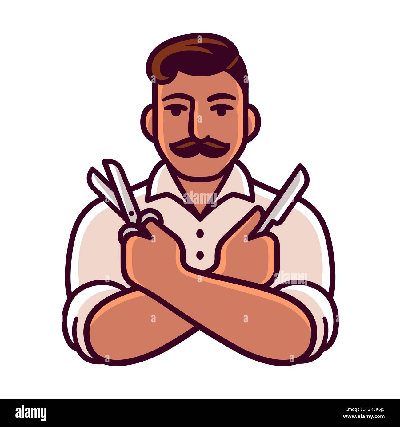 Barber vector vectors hi-res stock photography and images - Alamy