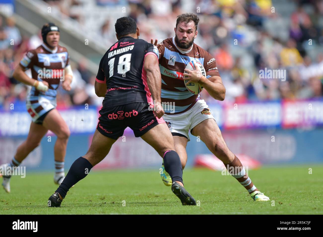 Alex Walmsley #8 of St Helens in action during the Magic Weekend match ...