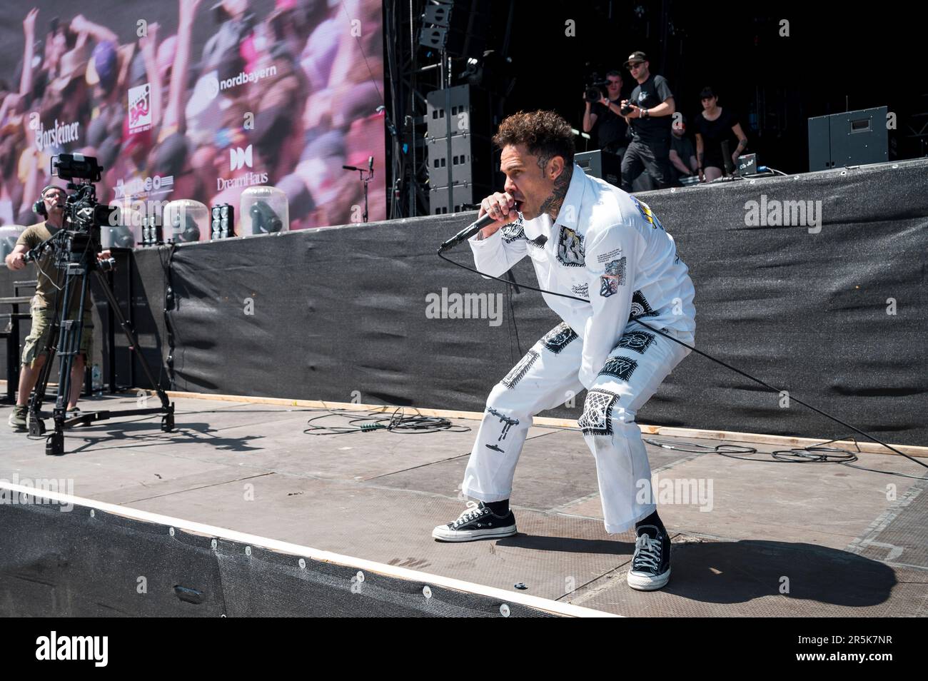 Nuremberg, Germany. 04th June, 2023. Jason Butler of the band Fever 333 ...