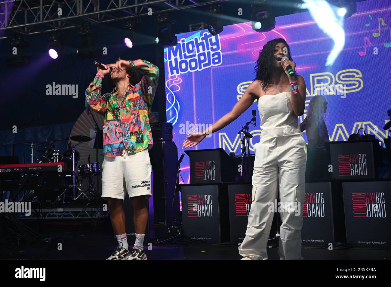 London, UK. 4th June, 2023. Kinky Kabaret performs at Mighty Hoopla 2023 - Day 2 with more than ...