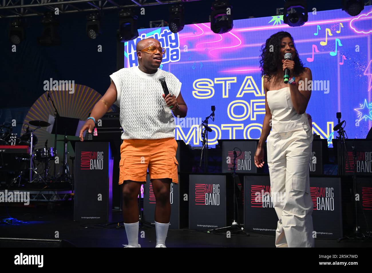 London, UK. 4th June, 2023. Kinky Kabaret performs at Mighty Hoopla 2023 - Day 2 with more than ...