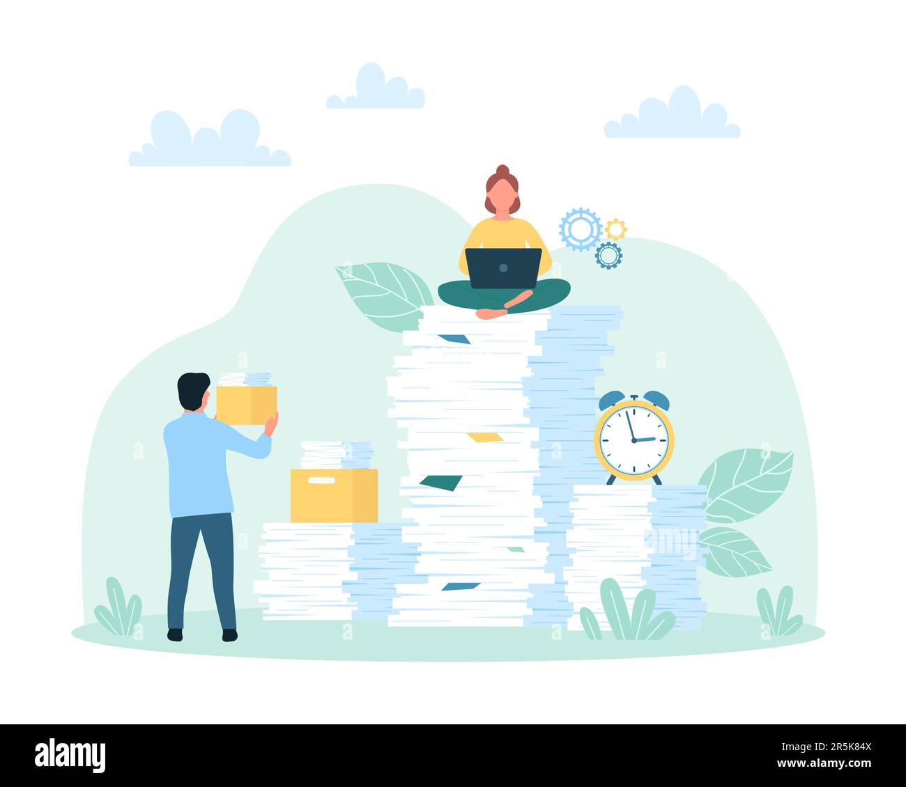 Bureaucracy cartoon hi-res stock photography and images - Alamy