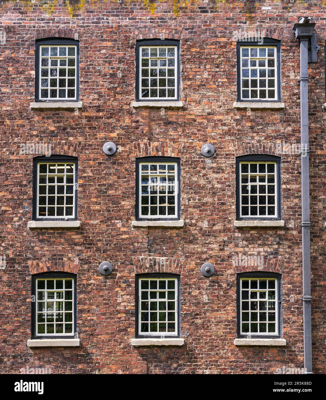 Exterior of restored cotton spinning and weaving mill in north of ...