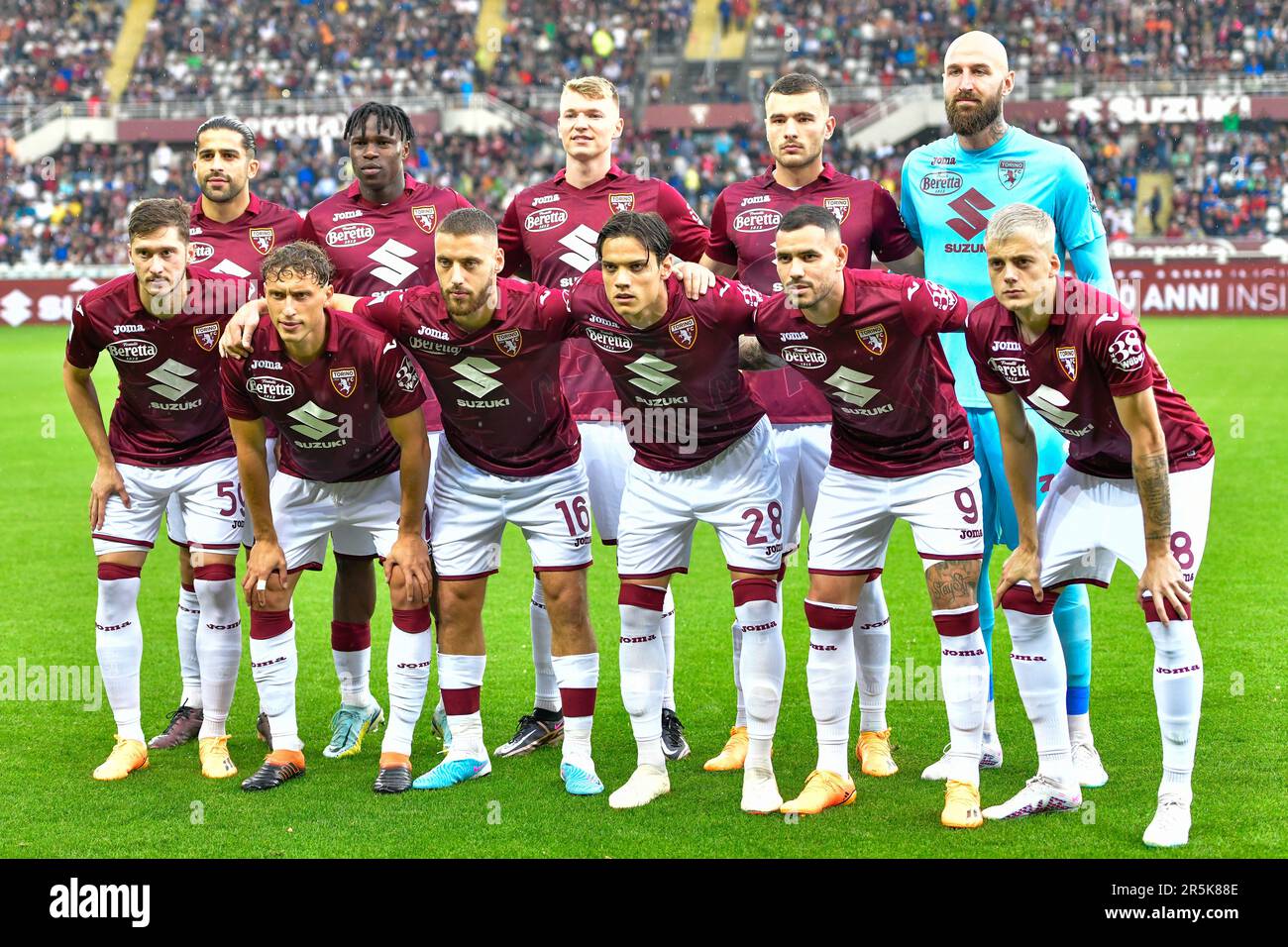 Turin, Italy. 03rd June, 2023. The starting-11 of Torino for the Serie ...