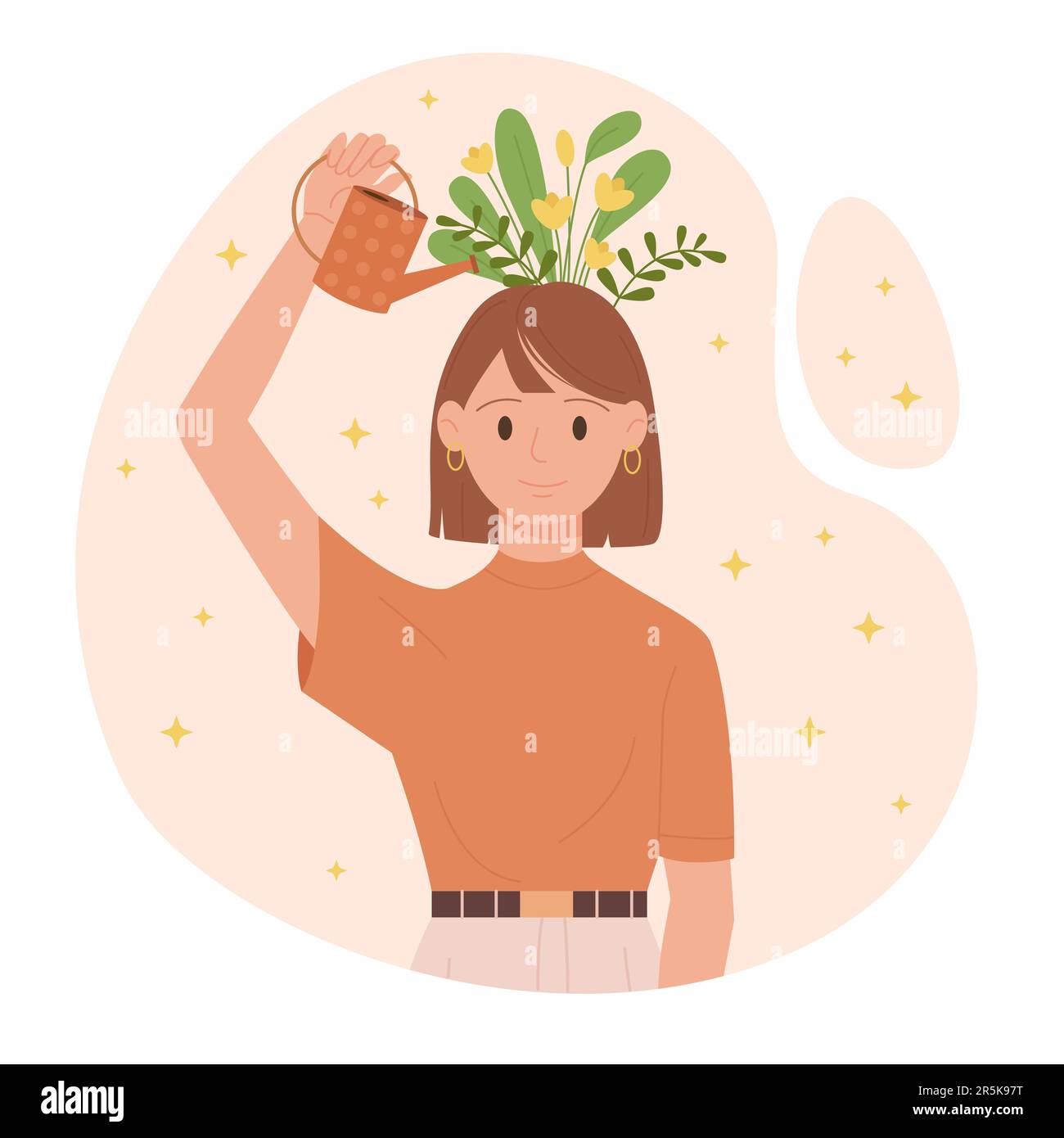 Positive Mindset Growth Care For Self Wellbeing And Mental Health