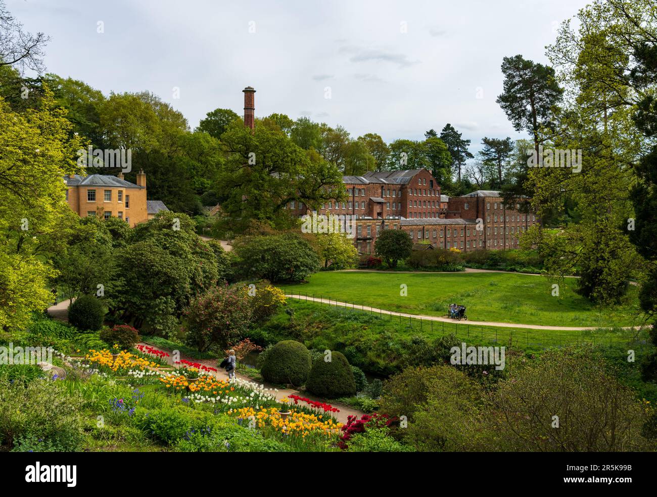 Exterior of restored cotton spinning and weaving mill in north of ...