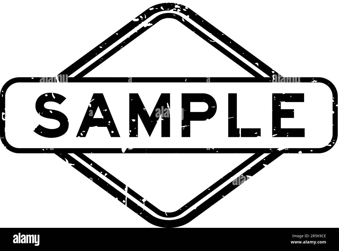 Grunge black sample word rubber seal stamp on white background Stock ...