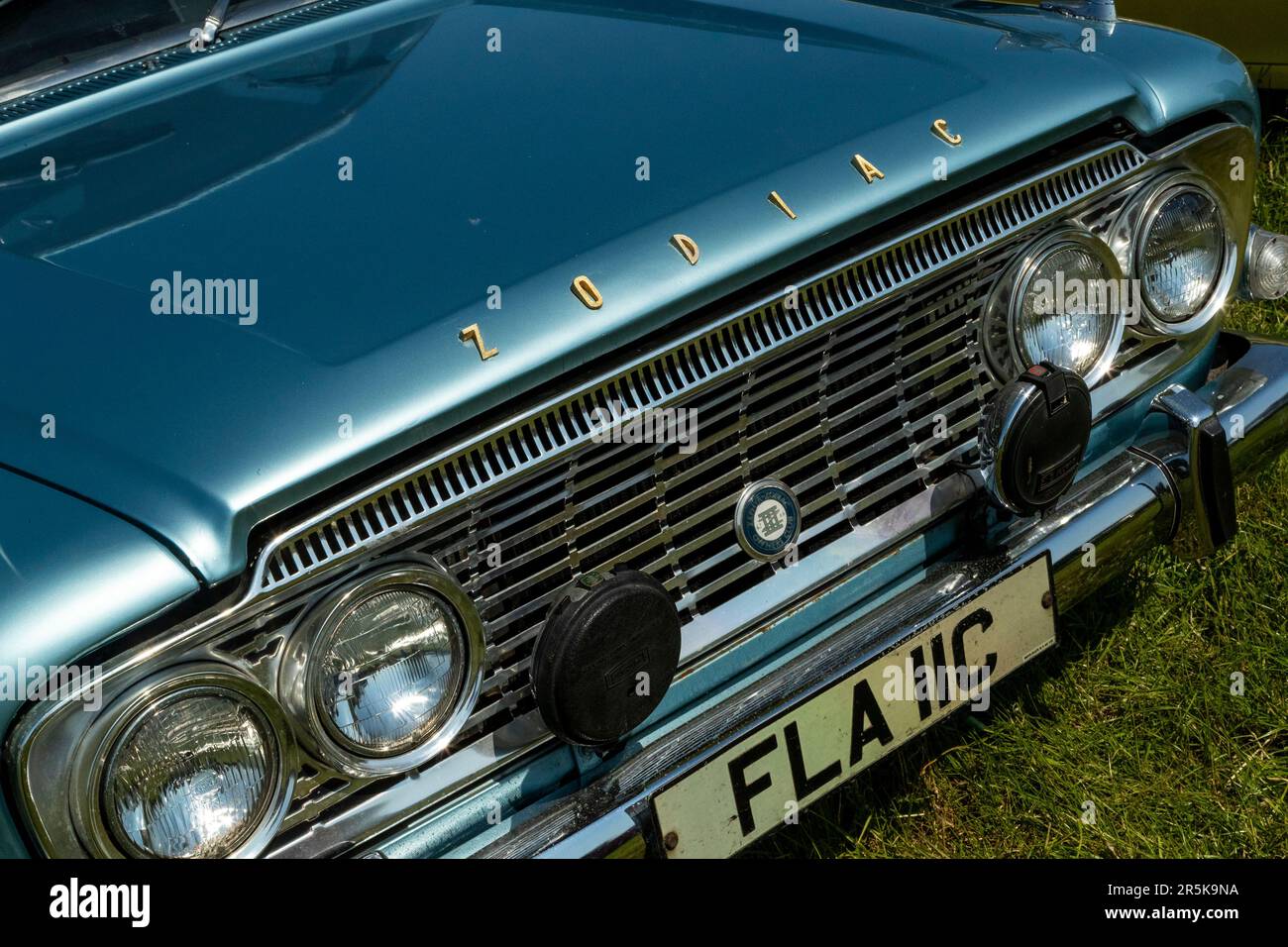 1965 Ford Zodiac. Classic car meet at Hanley Farm, Chepstow Stock Photo ...