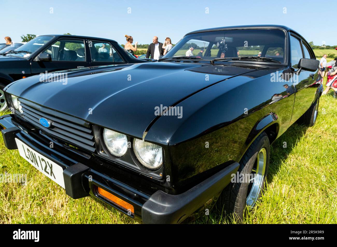 Ford Capri. Classic car meet at Hanley Farm, Chepstow Stock Photo - Alamy