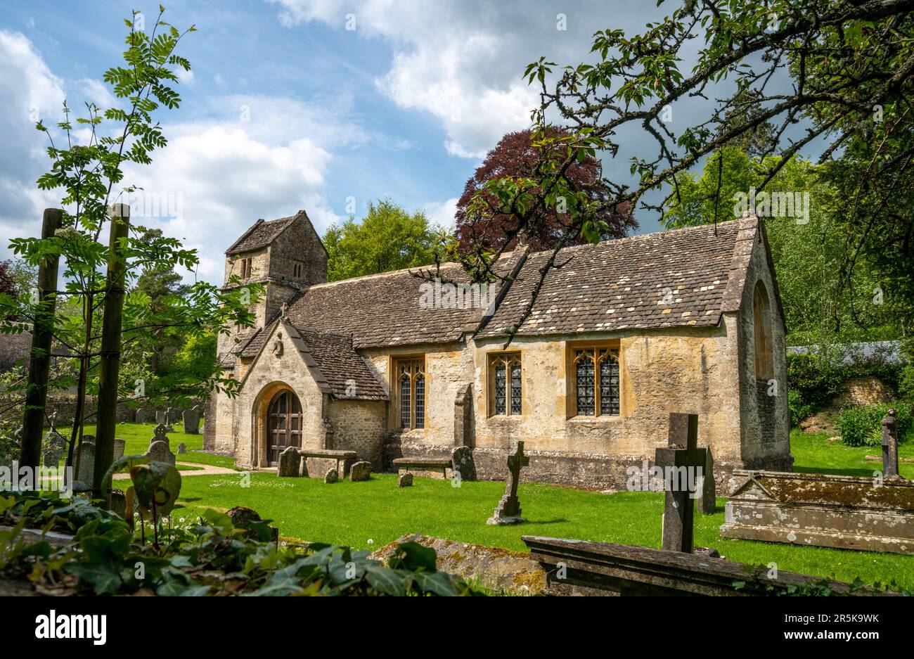 Bagendon church hi-res stock photography and images - Alamy