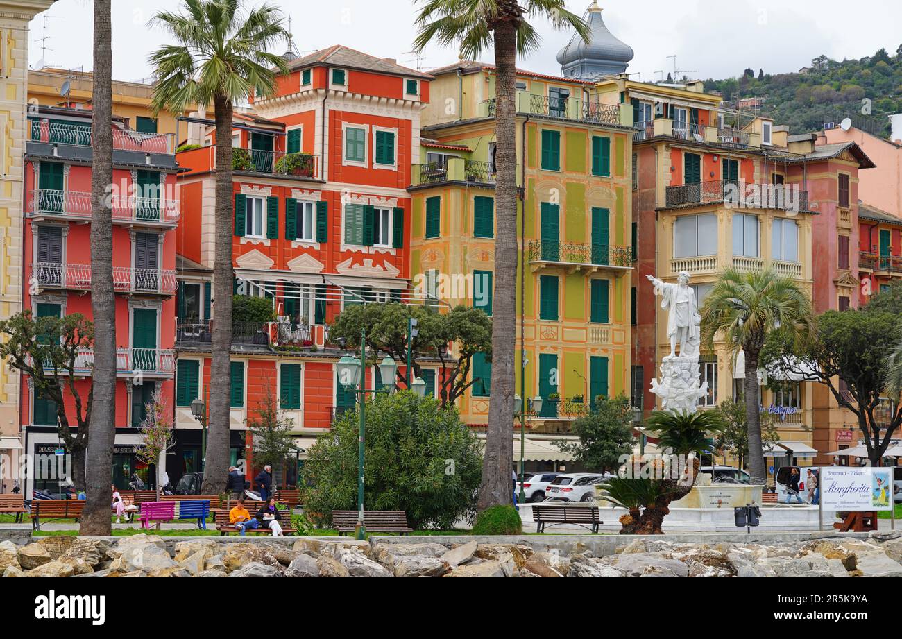 SANTA MARGHERITA LIGURE, ITALY -15 APR 2023- View of Santa Margherita ...