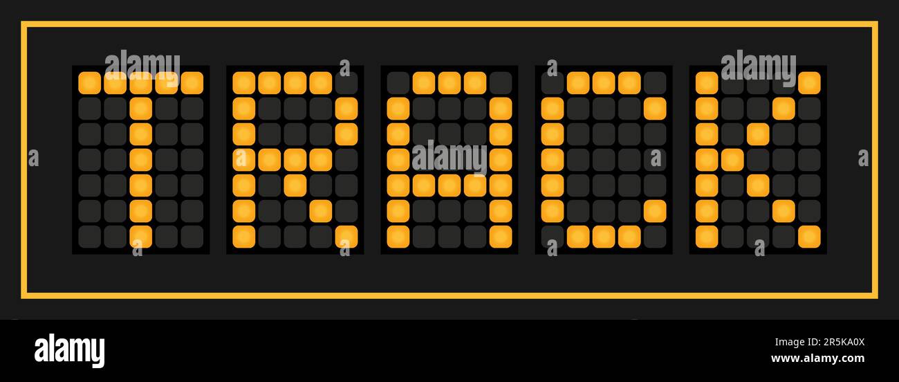 Orange color led banner in word track on black background Stock Vector ...