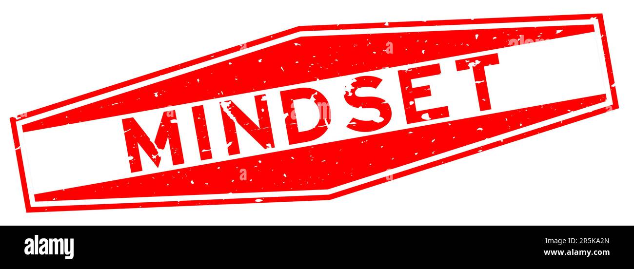 Grunge red mindset word hexagon rubber seal stamp on white background Stock Vector Image & Art ...