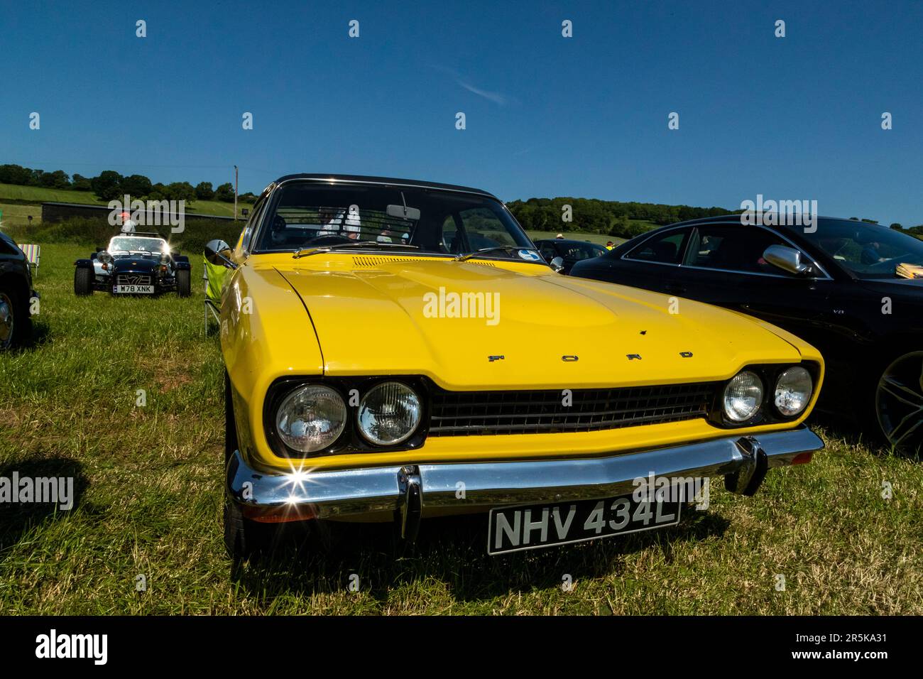 1972 Ford Capri 1600 GT. Classic car meet at Hanley Farm, Chepstow ...