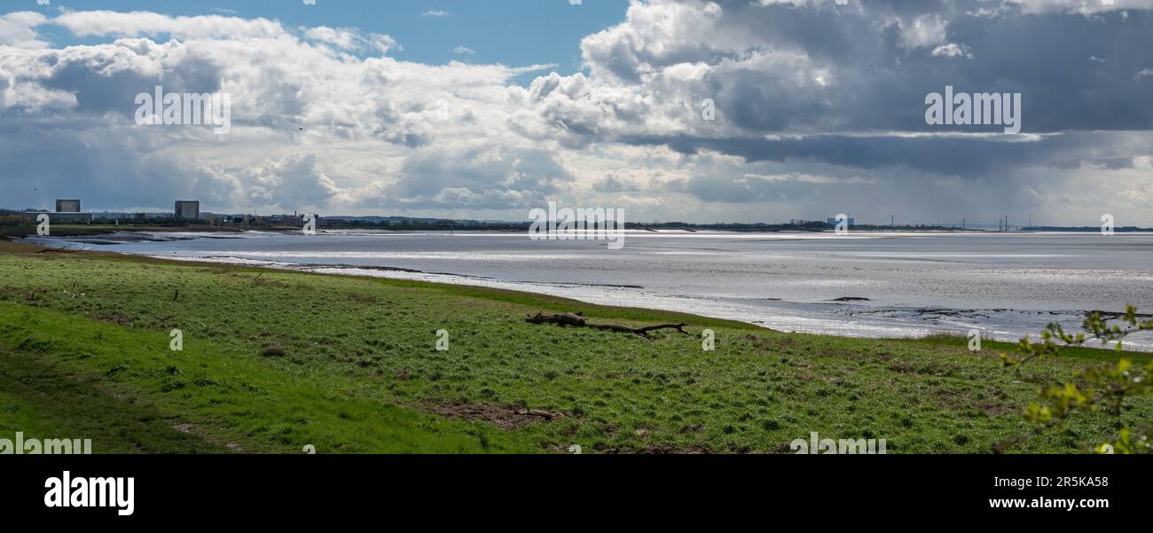 View of the River Severn from Sharpness Docks, with Berkeley and ...
