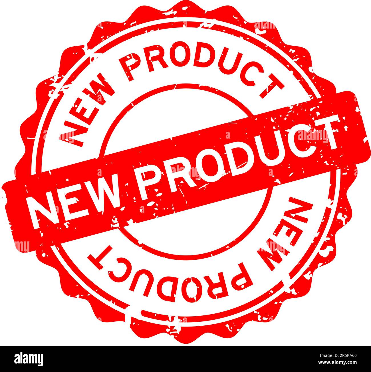 Grunge red new product word round rubber seal stamp on white background Stock Vector Image & Art ...