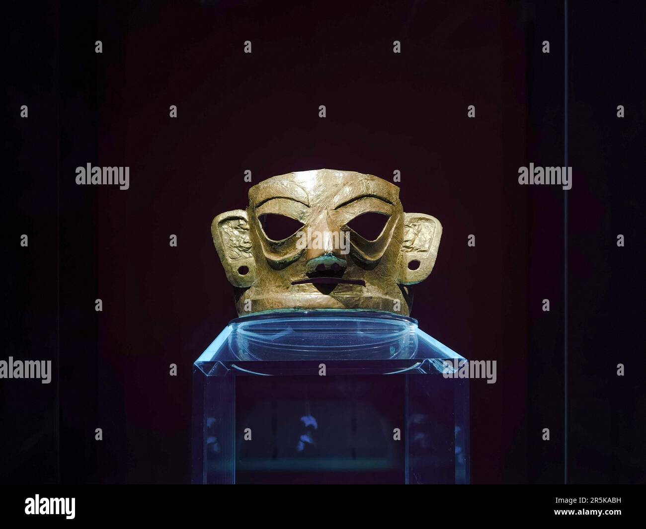 CHENGDU, CHINA - JUNE 2, 2023 - Bronze masks unearthed from the Shang ...