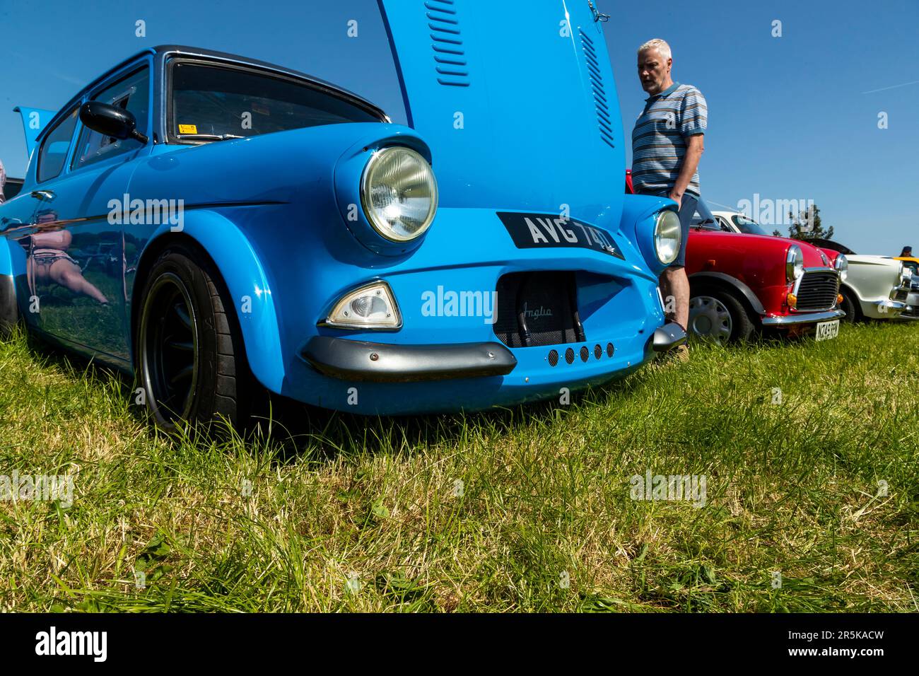 Ford Anglia 105E custom. Classic car meet at Hanley Farm, Chepstow ...