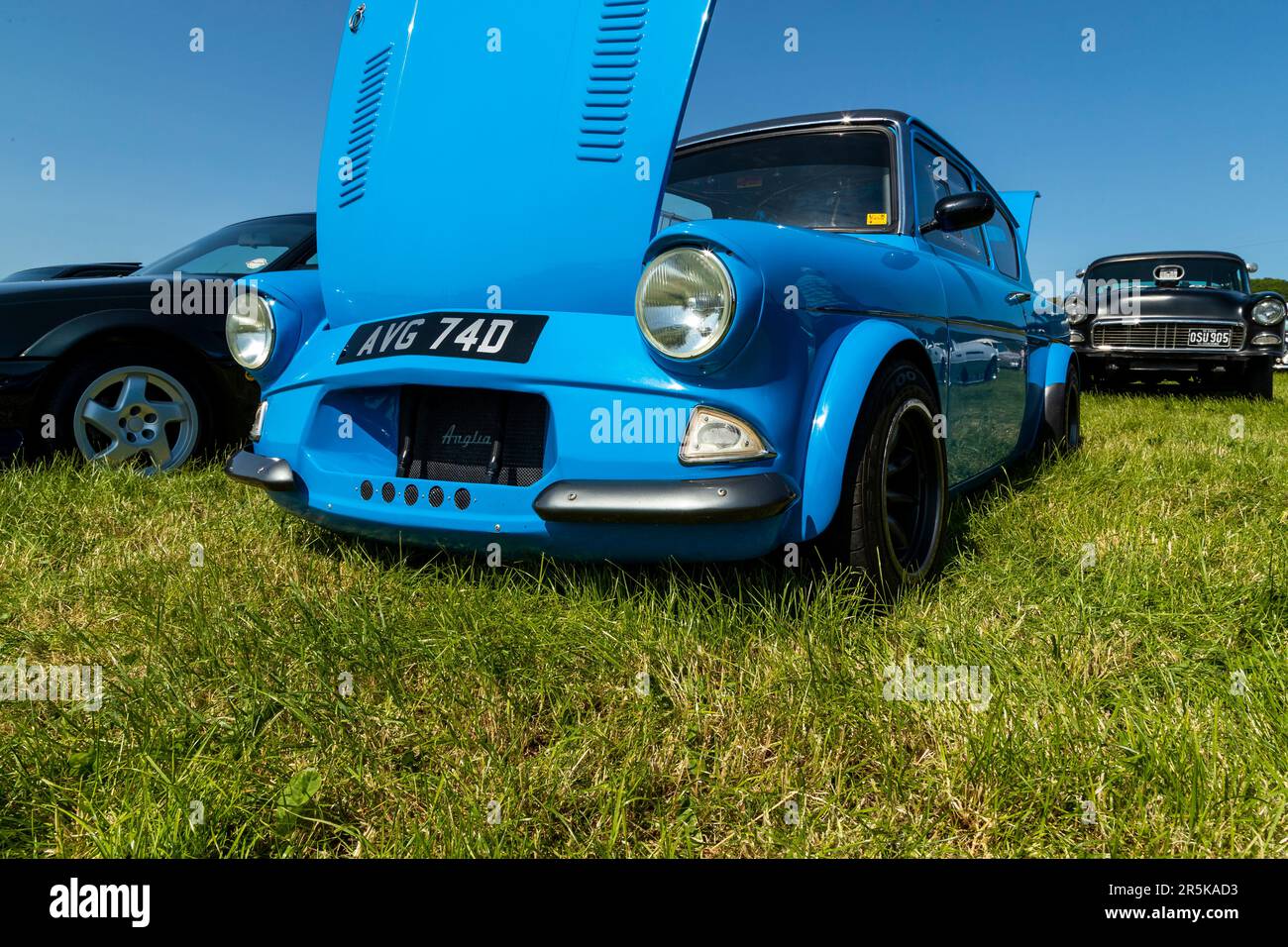 Ford Anglia 105E custom. Classic car meet at Hanley Farm, Chepstow ...
