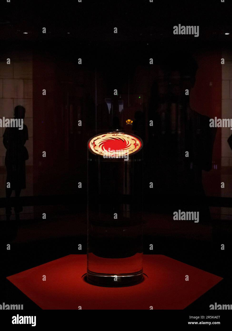 CHENGDU, CHINA - JUNE 2, 2023 - The golden ornaments of the Sun Divine ...