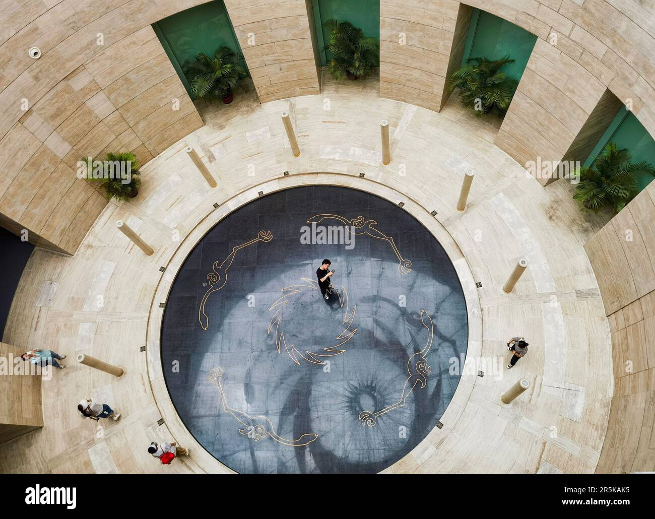 CHENGDU, CHINA - JUNE 2, 2023 - Visitors look at an ornamental pattern ...
