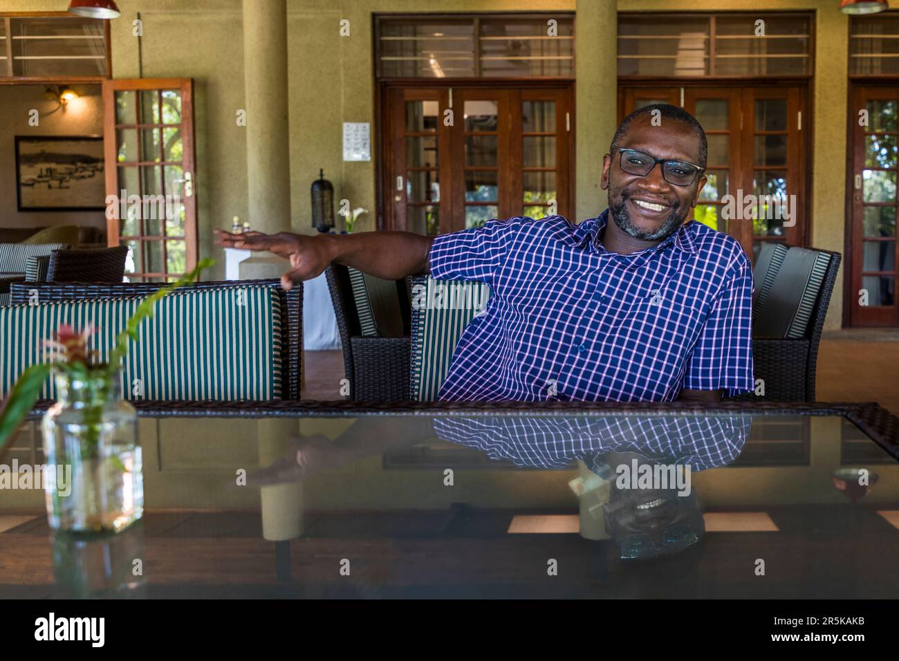 Victor Gondwe, Director of Ufulu Gardens Hotel and Conference Center ...