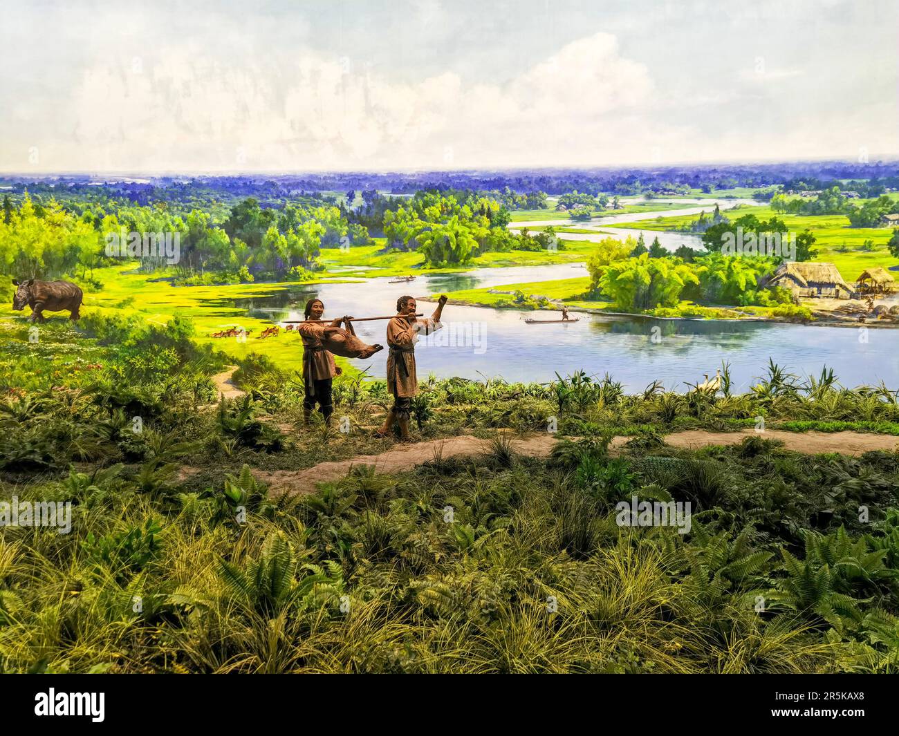 CHENGDU, CHINA - JUNE 2, 2023 - A rendering of the restored ecological ...