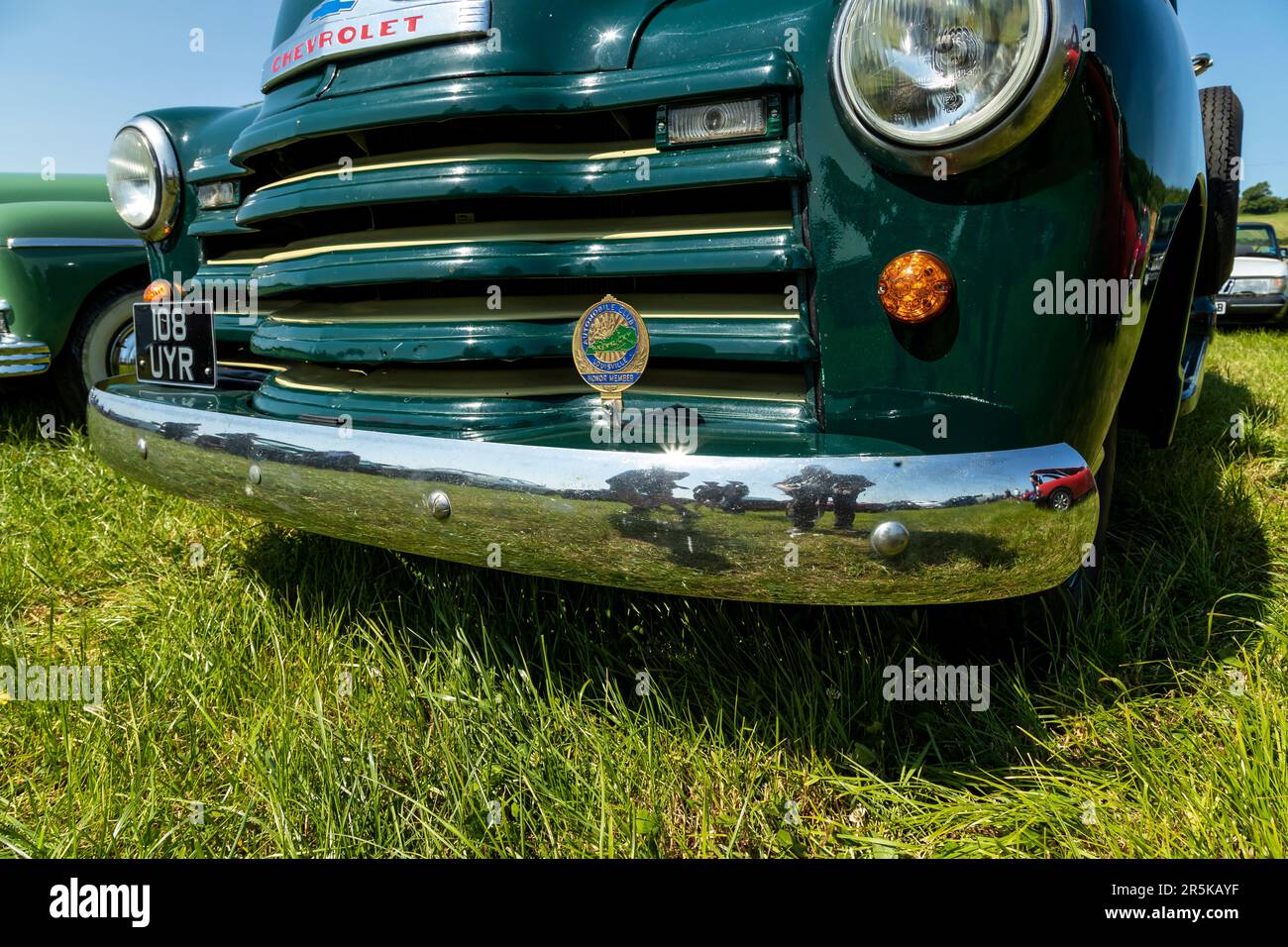 Classic car meet at Hanley Farm, Chepstow Stock Photo - Alamy