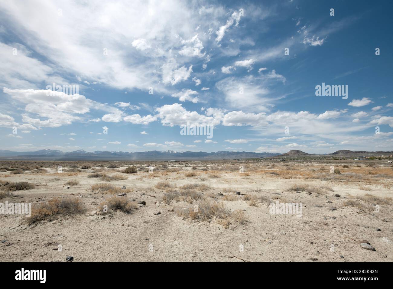 USA, Nevada. Great Salt Lake Desert. View of Utah Test and Training ...