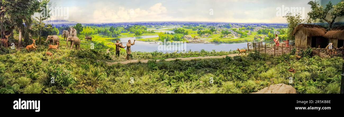 CHENGDU, CHINA - JUNE 2, 2023 - A rendering of the restored ecological ...