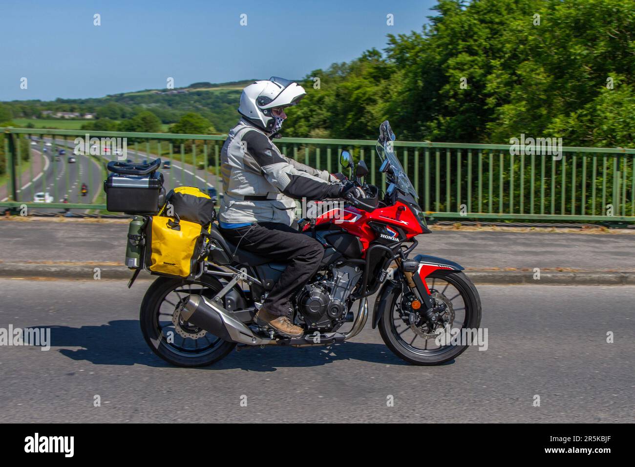 2021 Honda CB 500 Xa-N, Adventure Petrol 471 cc; Motorbike rider; two ...