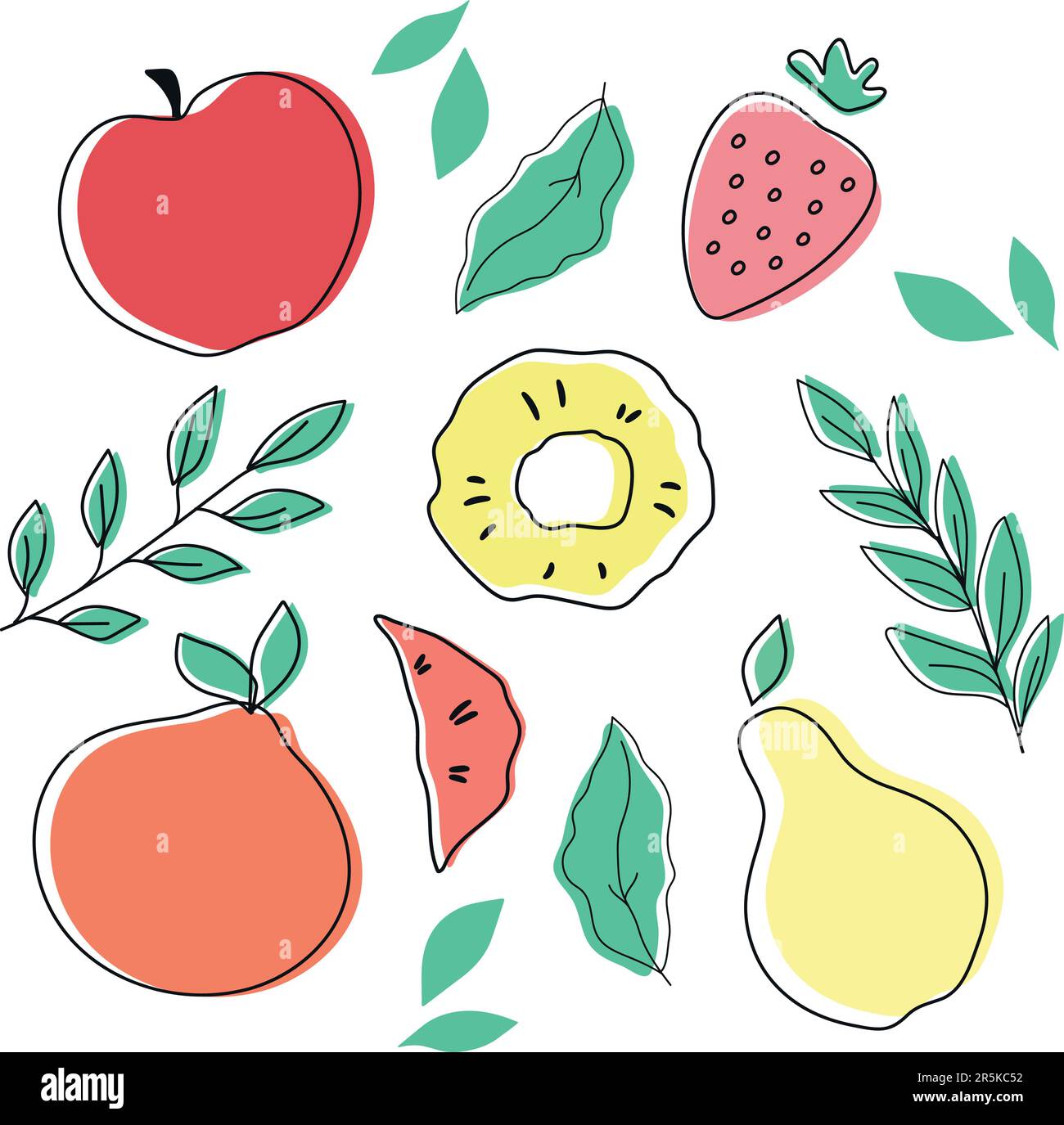 Picture of apple fruit cartoon Stock Vector Images - Alamy