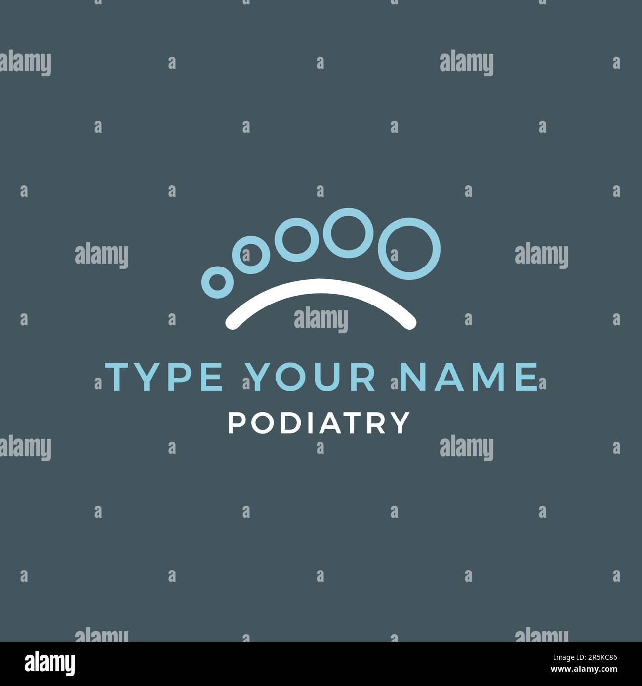 Podiatry logo design with foot vector Stock Vector Image & Art - Alamy