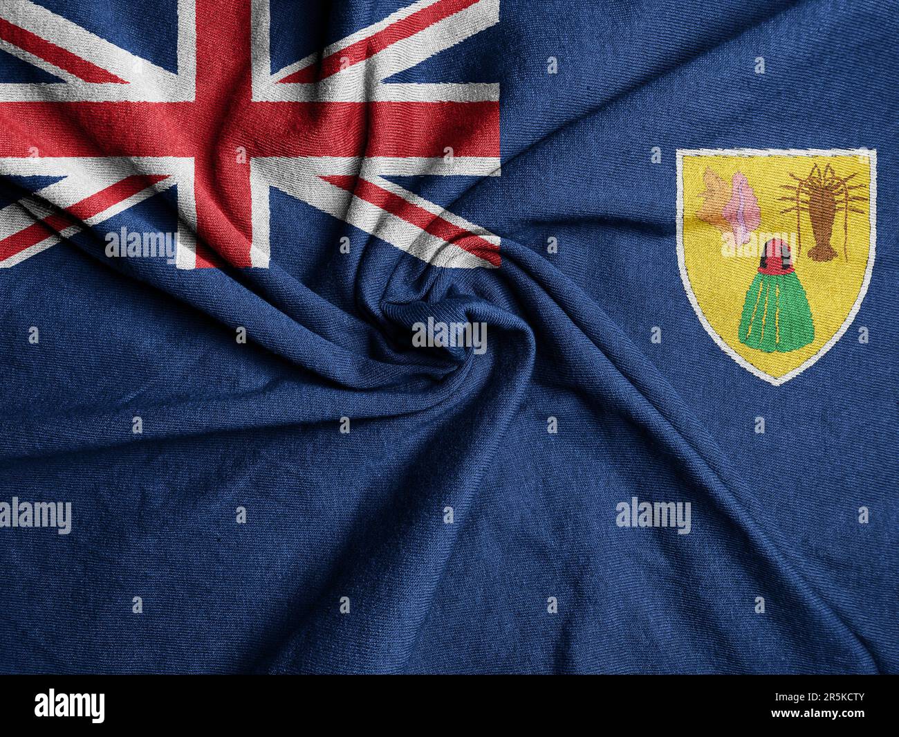 Fabric Flag of the Turks and Caicos Islands, National Flag of the Turks ...